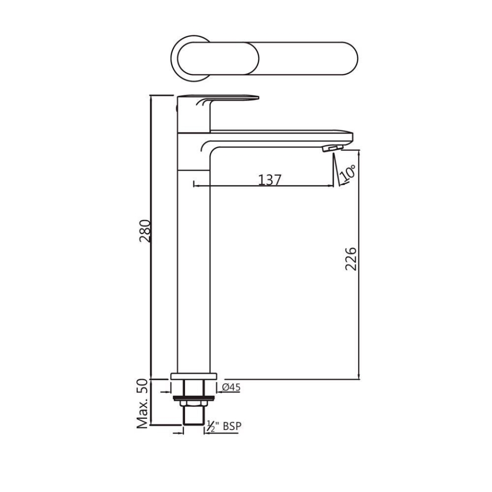 Opal Prime High Neck Wash Basin Tap-Chrome Finish | Jaquar Global