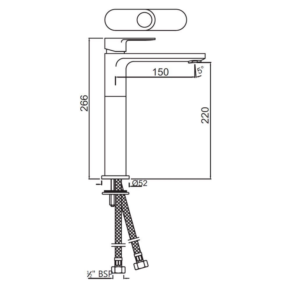 1 Lever High Neck Table Basin Mixer Ornamix Prime | Jaquar Global