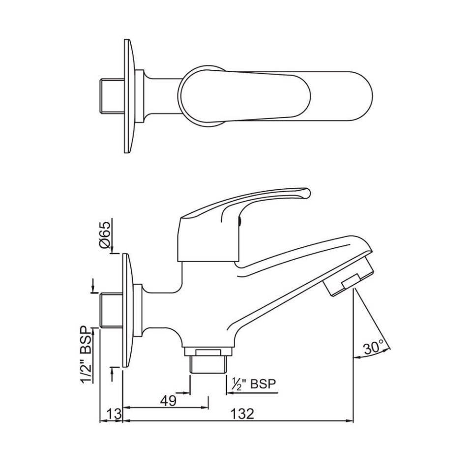 Two way Additional Connection Bib Tap by Eko | Jaquar Global