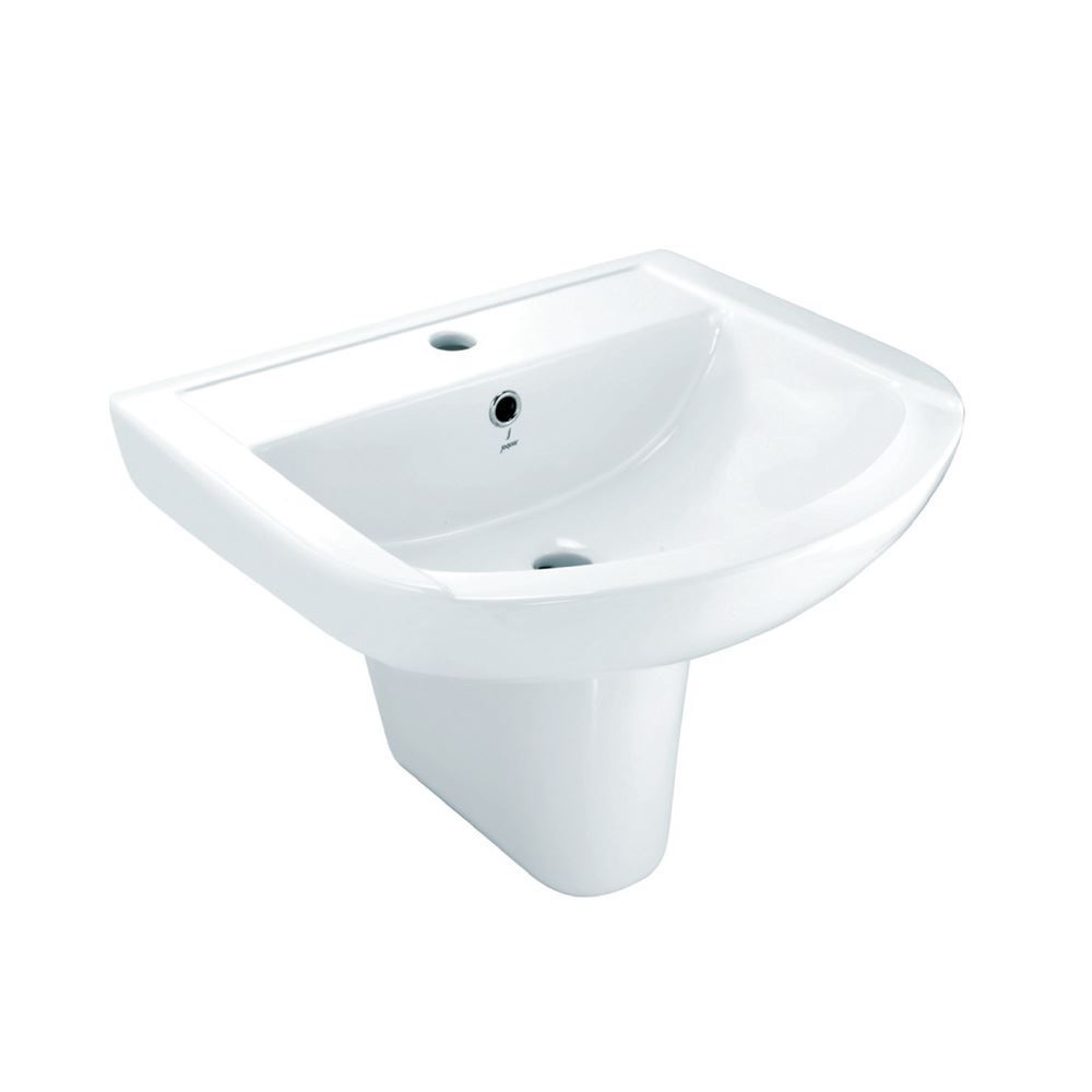 Aria Wall Hung Basin with Half Pedestal | Jaquar Global