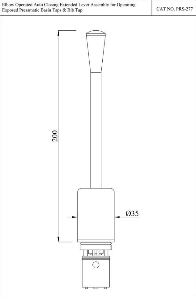 Elbow Operated Assembly for Pressmatic Taps | Jaquar Global