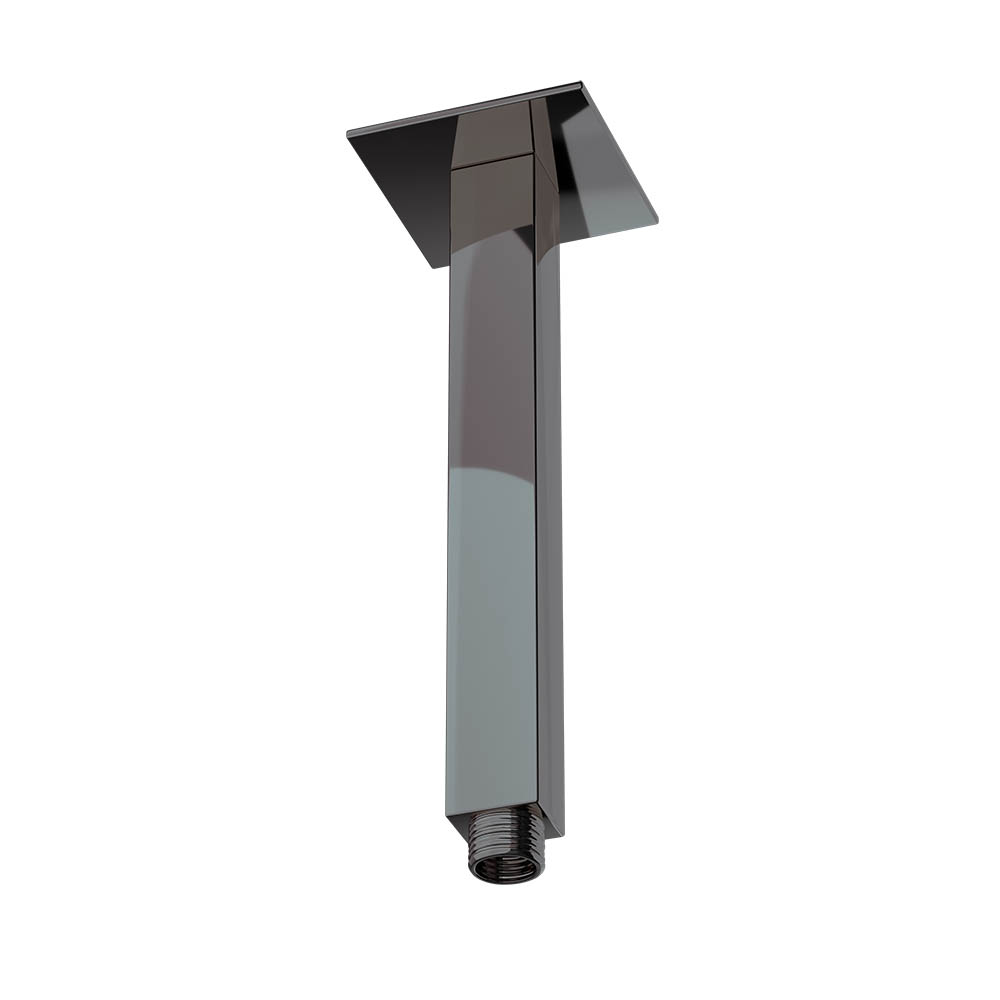 Black Chrome 200mm Square Ceiling Shower Arm | Jaquar Global