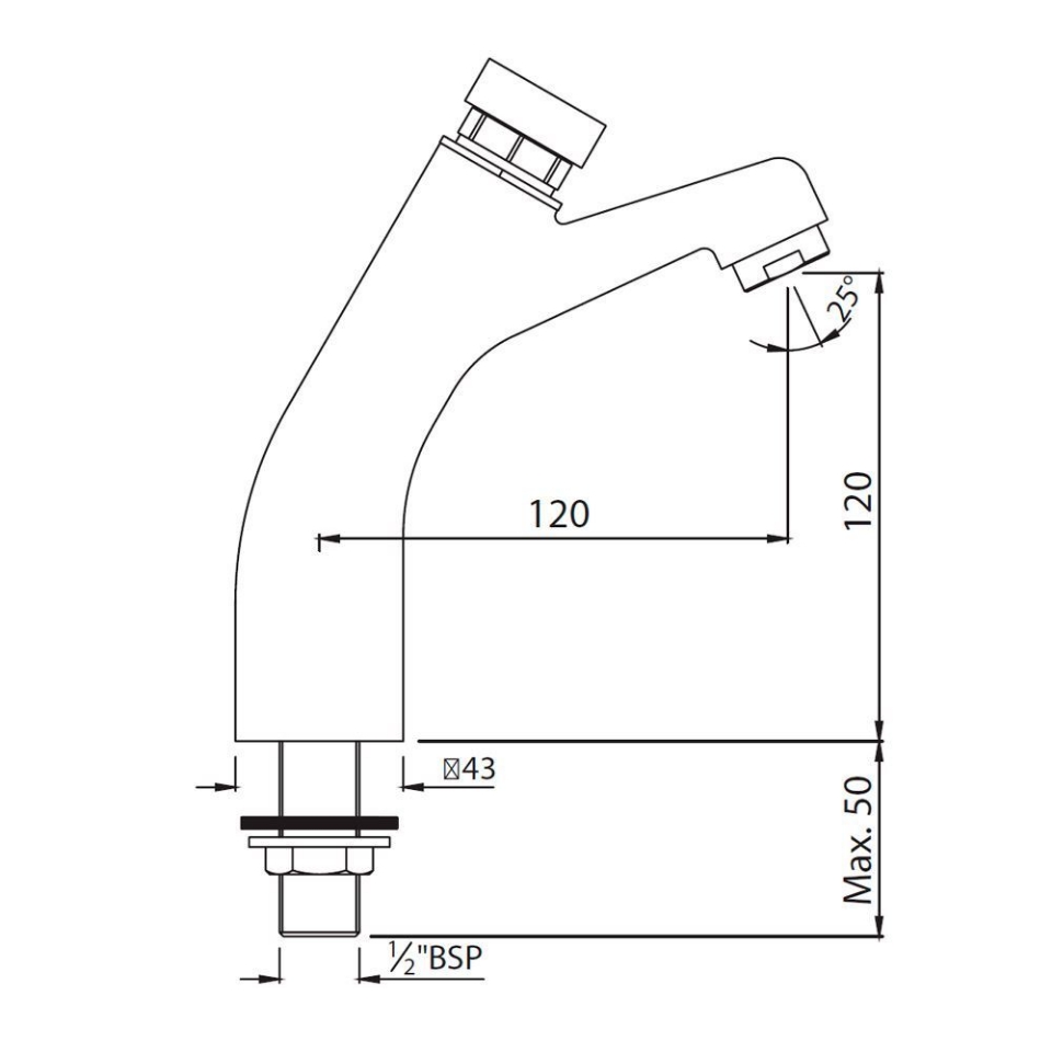Non-concussive Extension Body Washbasin Tap | Jaquar Global