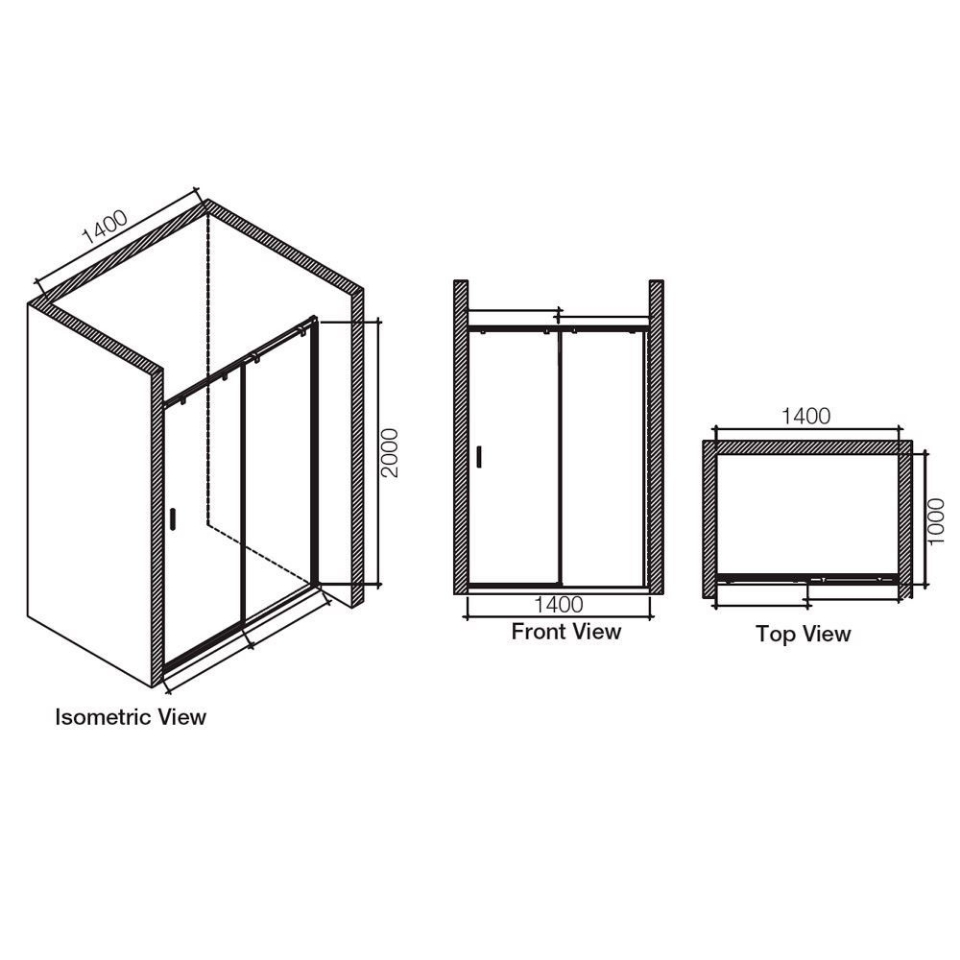 Jaquar Frameless Shower Enclosure - IARA 1850-R | Jaquar Global