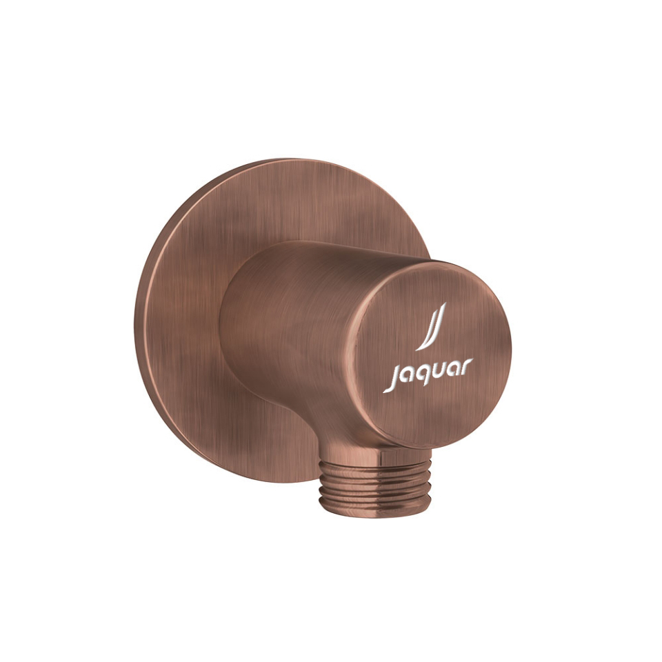 Round Black Wall Outlet Fitting for HandShower | Jaquar Global