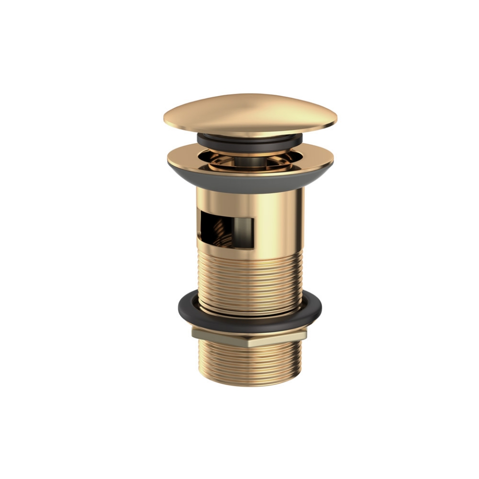 Click Clack Slotted Auric Gold Basin Coupling | Jaquar Global