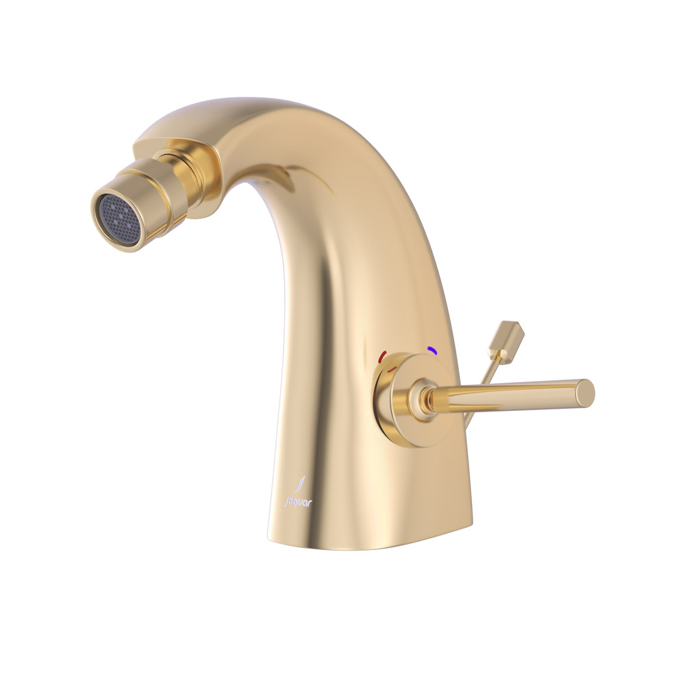 Arc Auric Gold 1 Lever Pop-up Waste Bidet Mixer | Jaquar Global