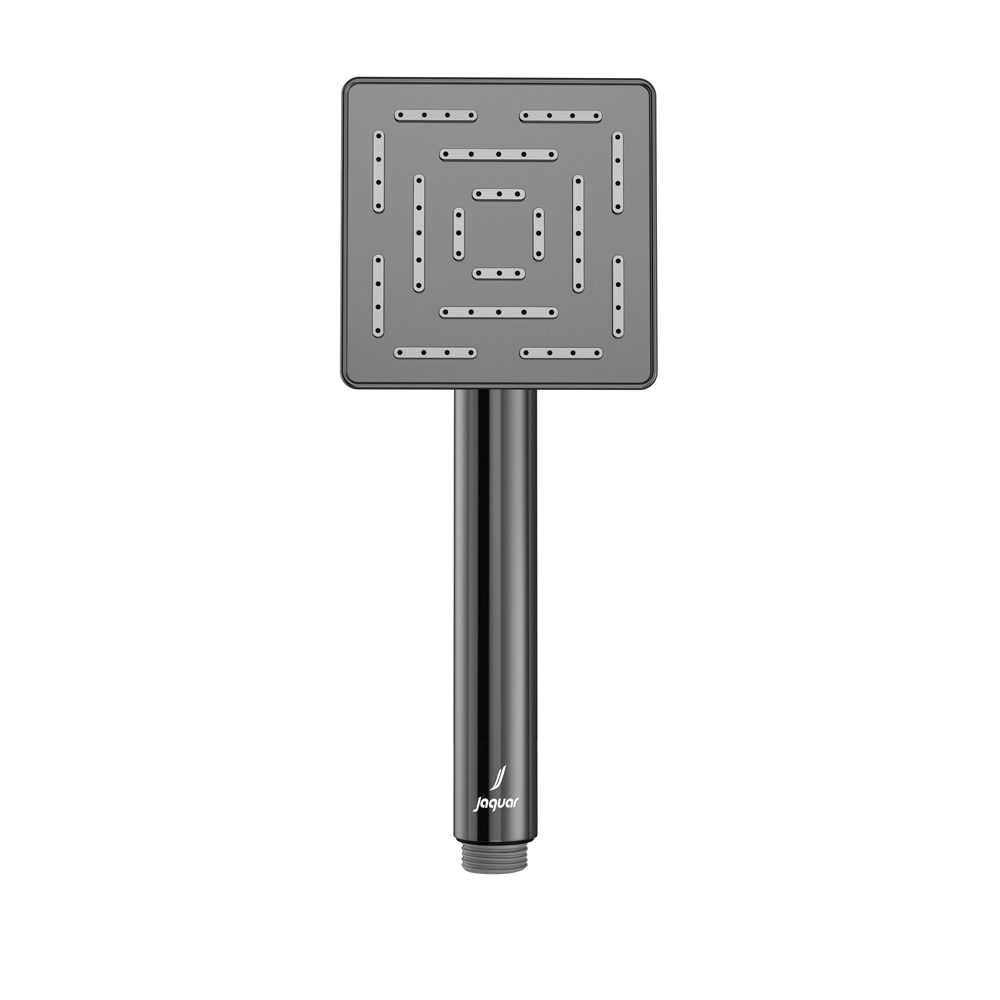 Square Black Chrome Maze Hand Shower- 65x95mm | Jaquar Global