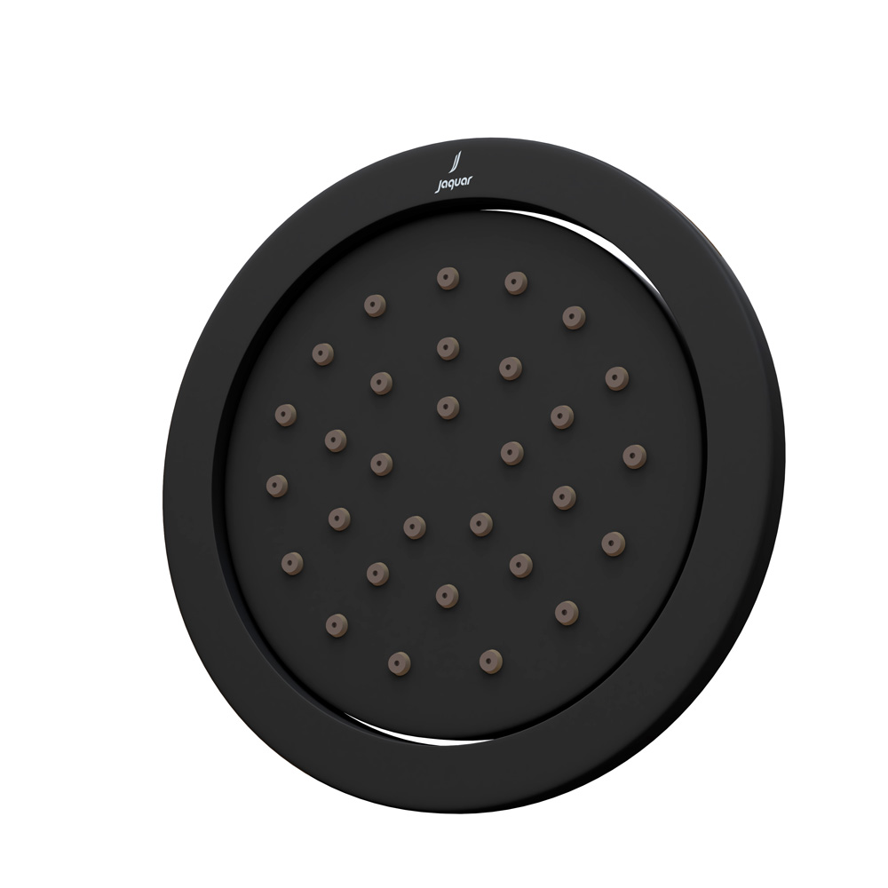 Tilting Round Black Matt Finish ABS Body Shower | Jaquar Global