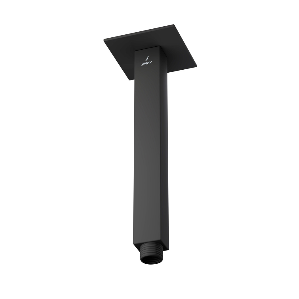 Black Matt 200mm Square Ceiling Shower Arm | Jaquar Global