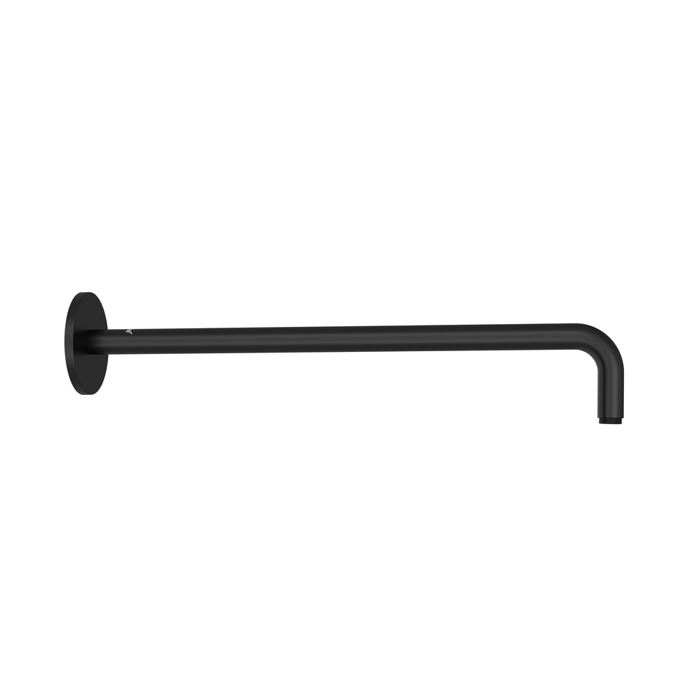 Black 300mm Stainless Steel Round Shower Arm | Jaquar Global