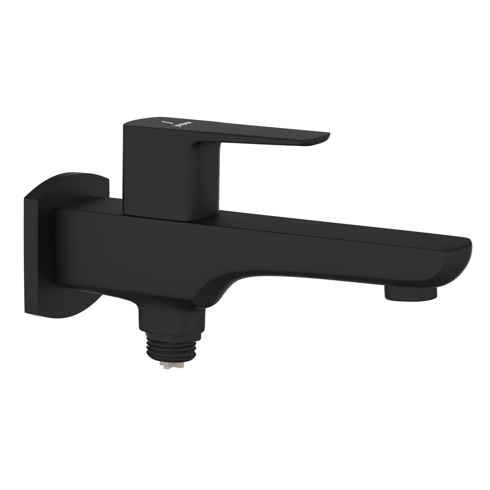 2 Way Black Matt Bib Tap Kubix Prime | 2-in-1 Tap | Jaquar Global